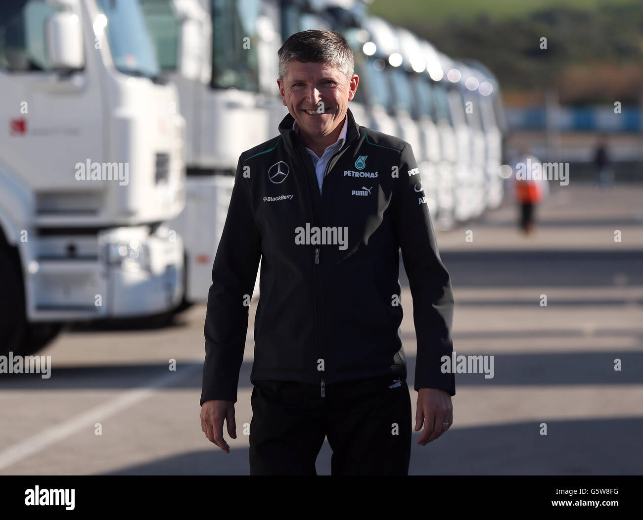 Mercedes ceo nick fry mercedes launch circuito de jerez hi-res stock ...