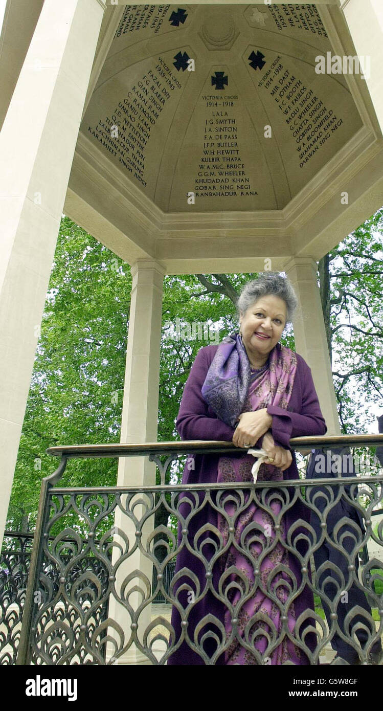 Baroness Flather the Chairperson of the Memorial gates trust, after ...