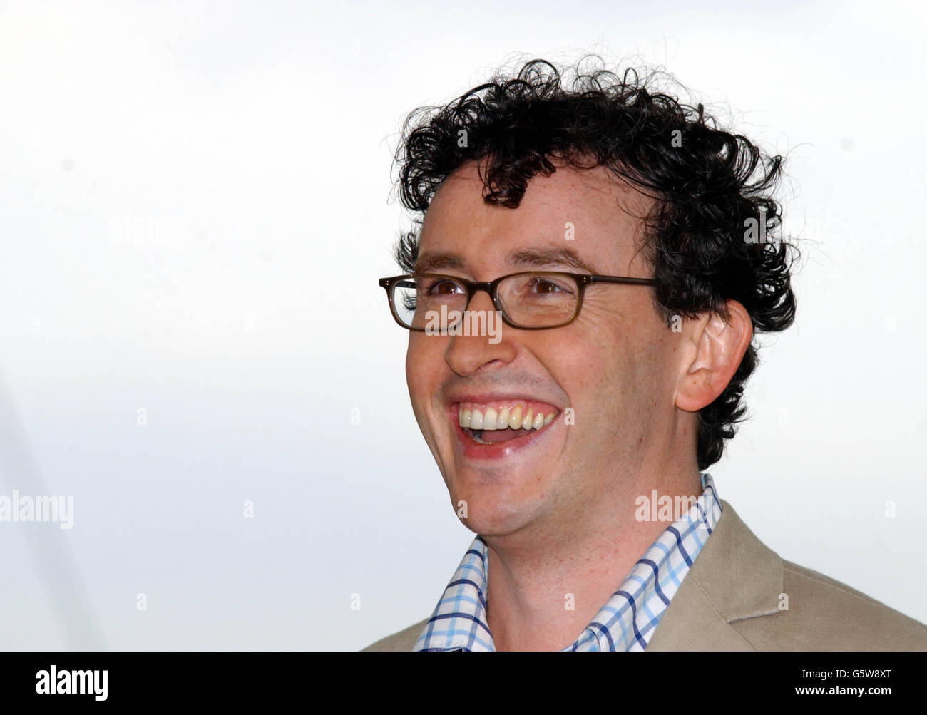 British actor Steve Coogan poses for photographers on a terrace of the ...