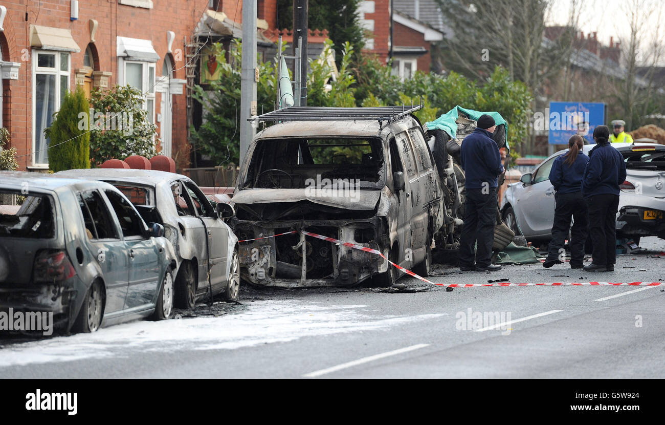 Manchester police car crime scene hi-res stock photography and images ...