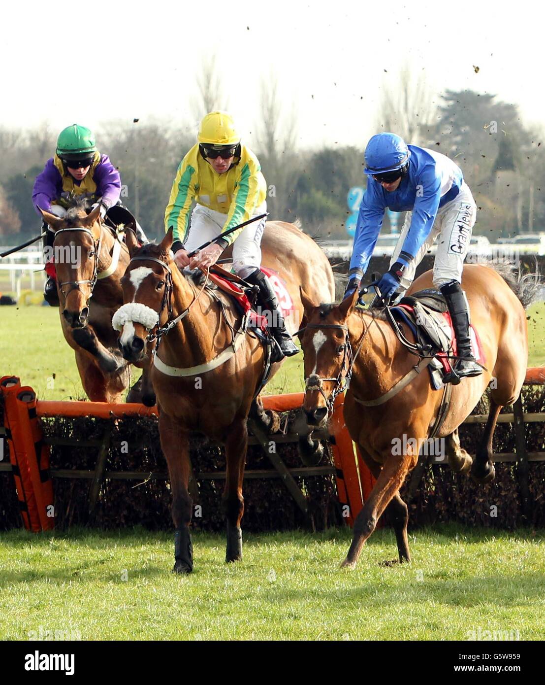 Islandmagee and jockey Adam Wedge (right) go on to win the kempton.co ...