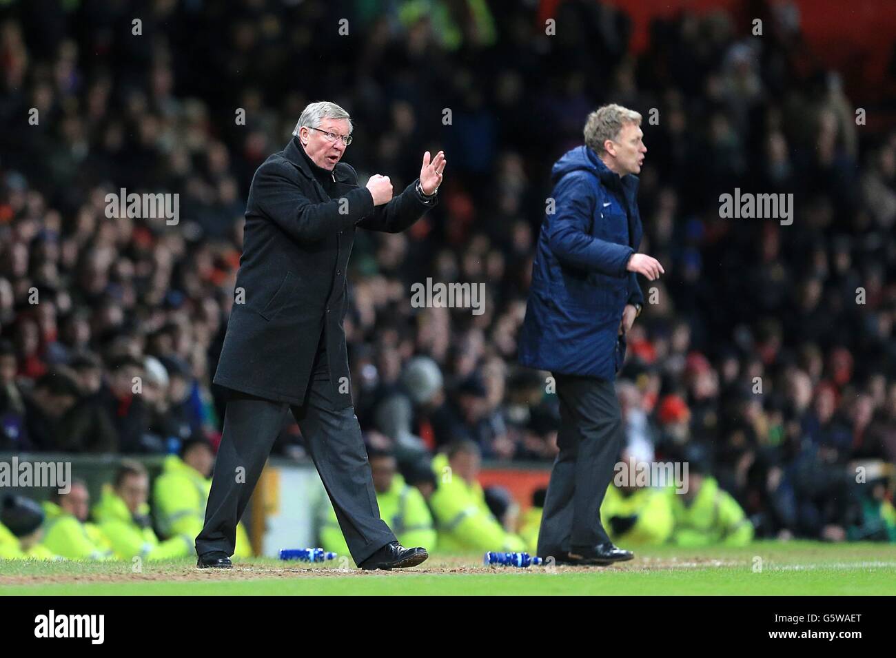 Left right manchester united manager alex ferguson hi-res stock ...