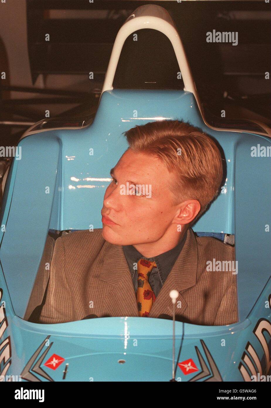 Motor Sport- Tyrrell 024 Formula One car launch, 30/01/96 Stock Photo ...