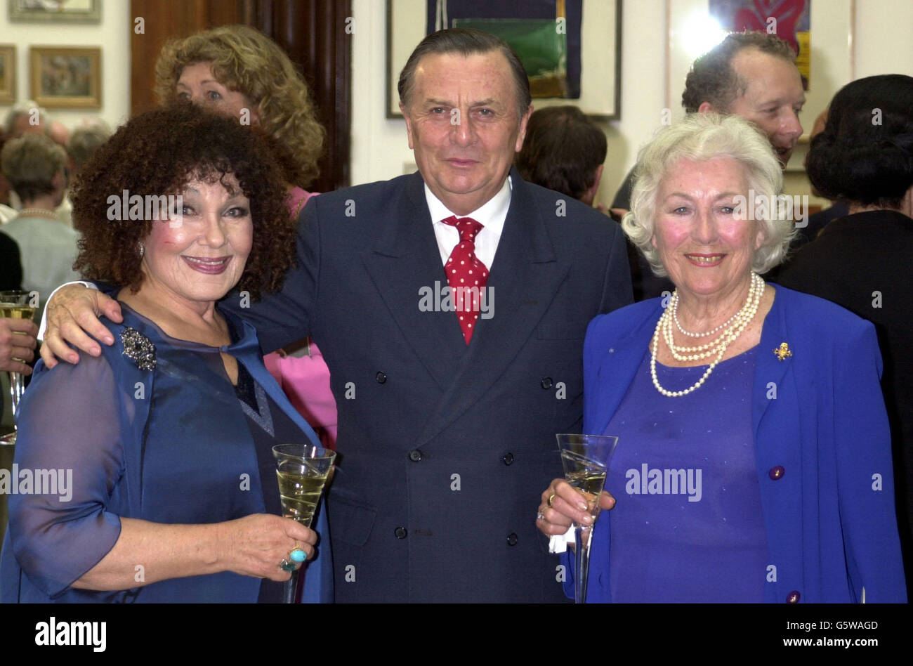 Dame Cleo Laine (left), Barry Humphreys and Dame Vera Lynn at the Royal ...