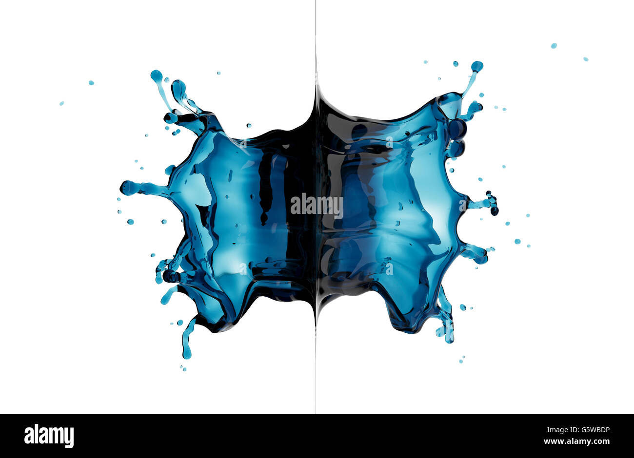 Beautiful blue splash water hi-res stock photography and images - Alamy