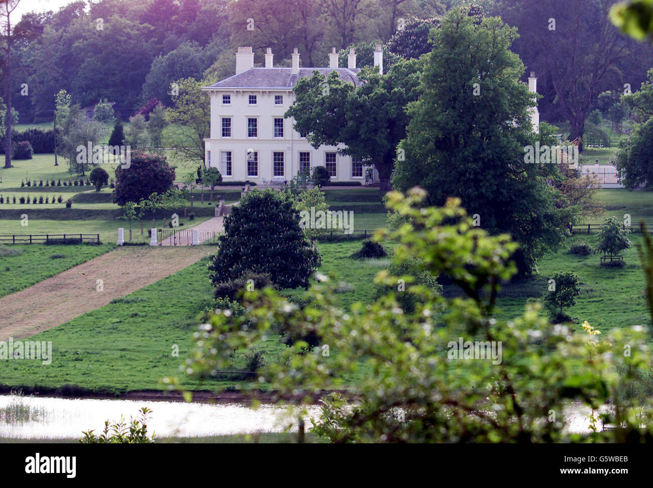 Chadacre Hall, in Chad village Stock Photo - Alamy