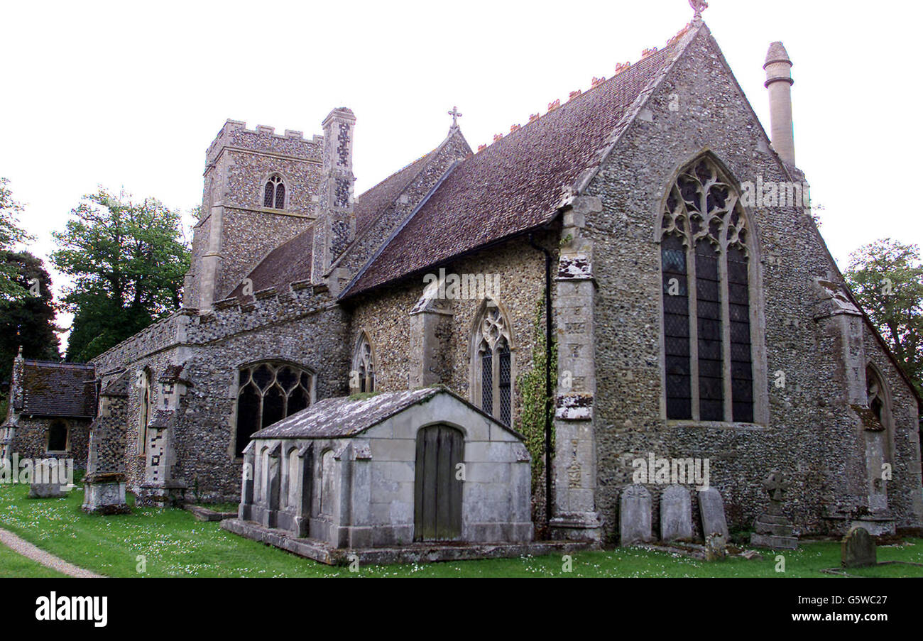 General View of St George's Church, Shimpling, Suffolk. It is Rumoured ...