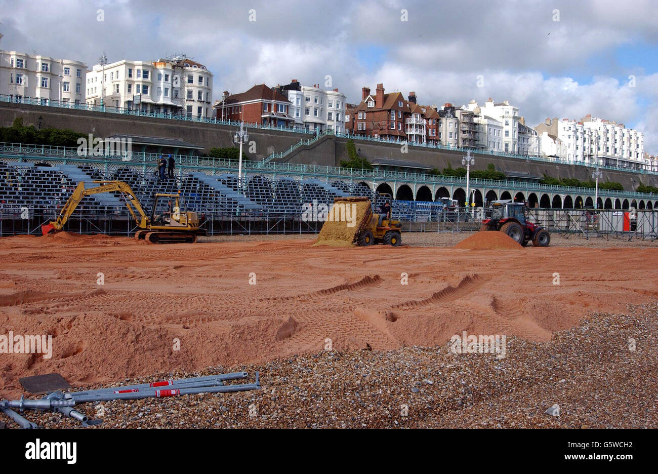 Brighton beach - sand Stock Photo - Alamy