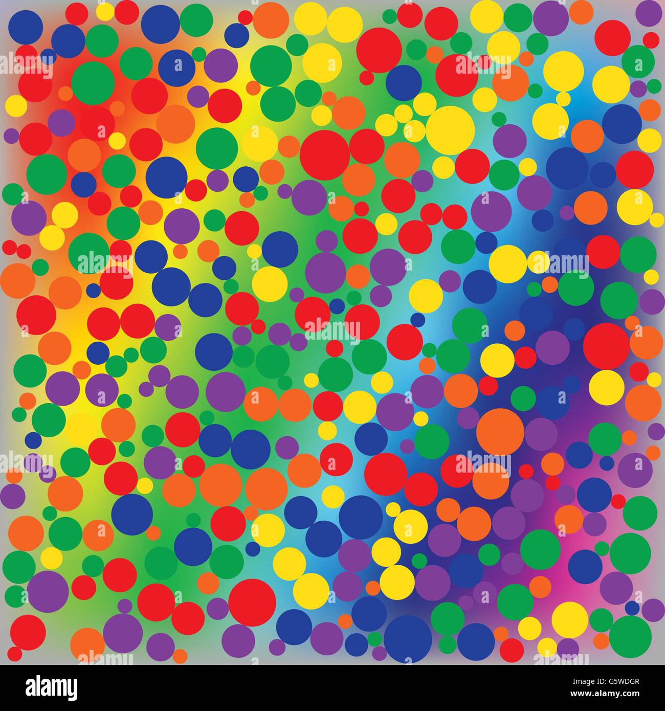 Bright rainbow dotted abstract background Stock Vector Image & Art - Alamy