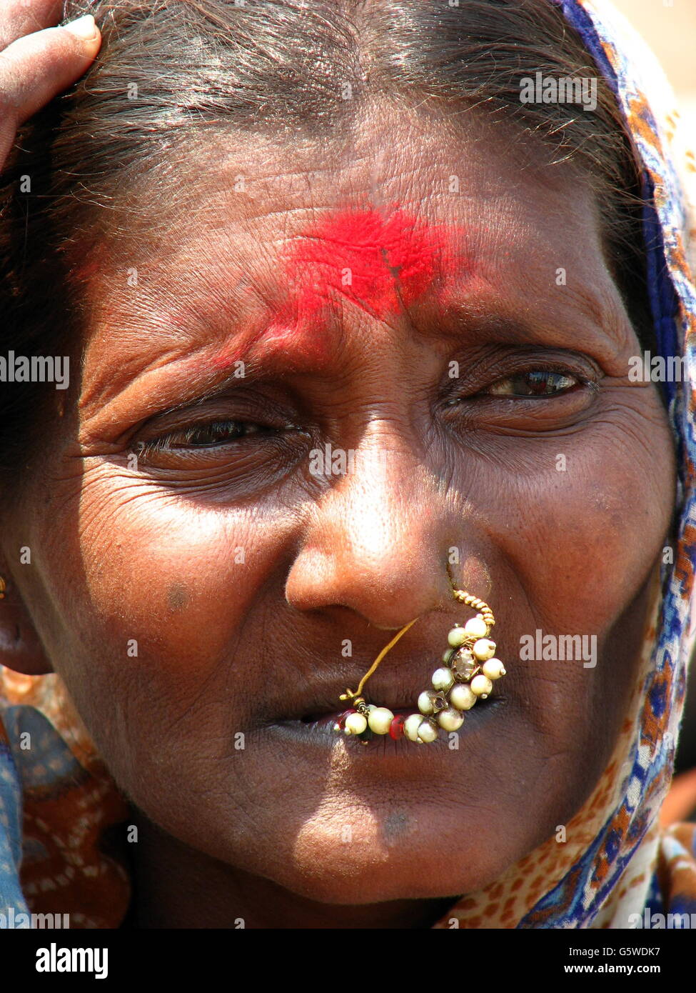 Worried Indian Woman Stock Photo - Alamy