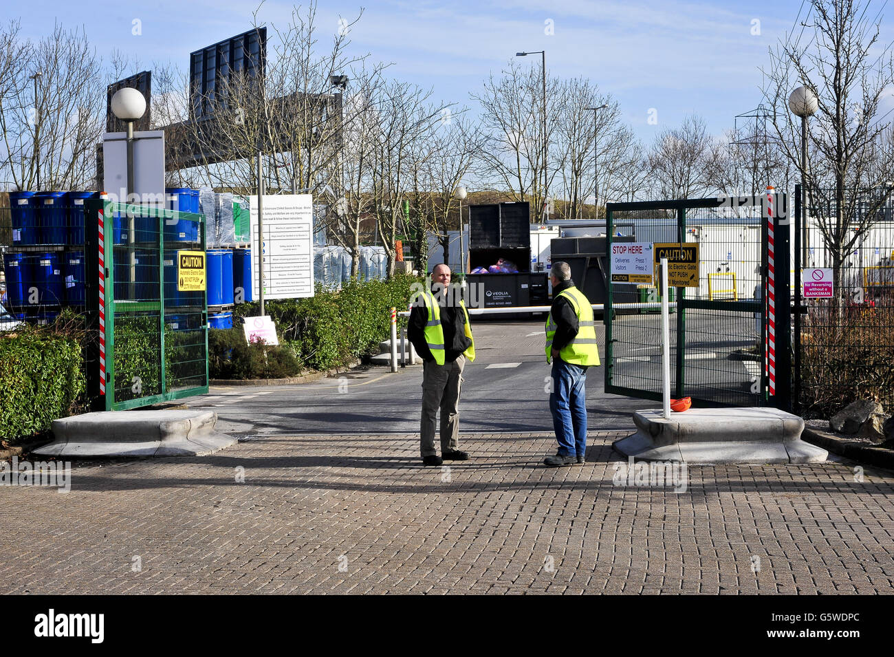 A general view of the gated entrance of Greencore Prepared Meals ...