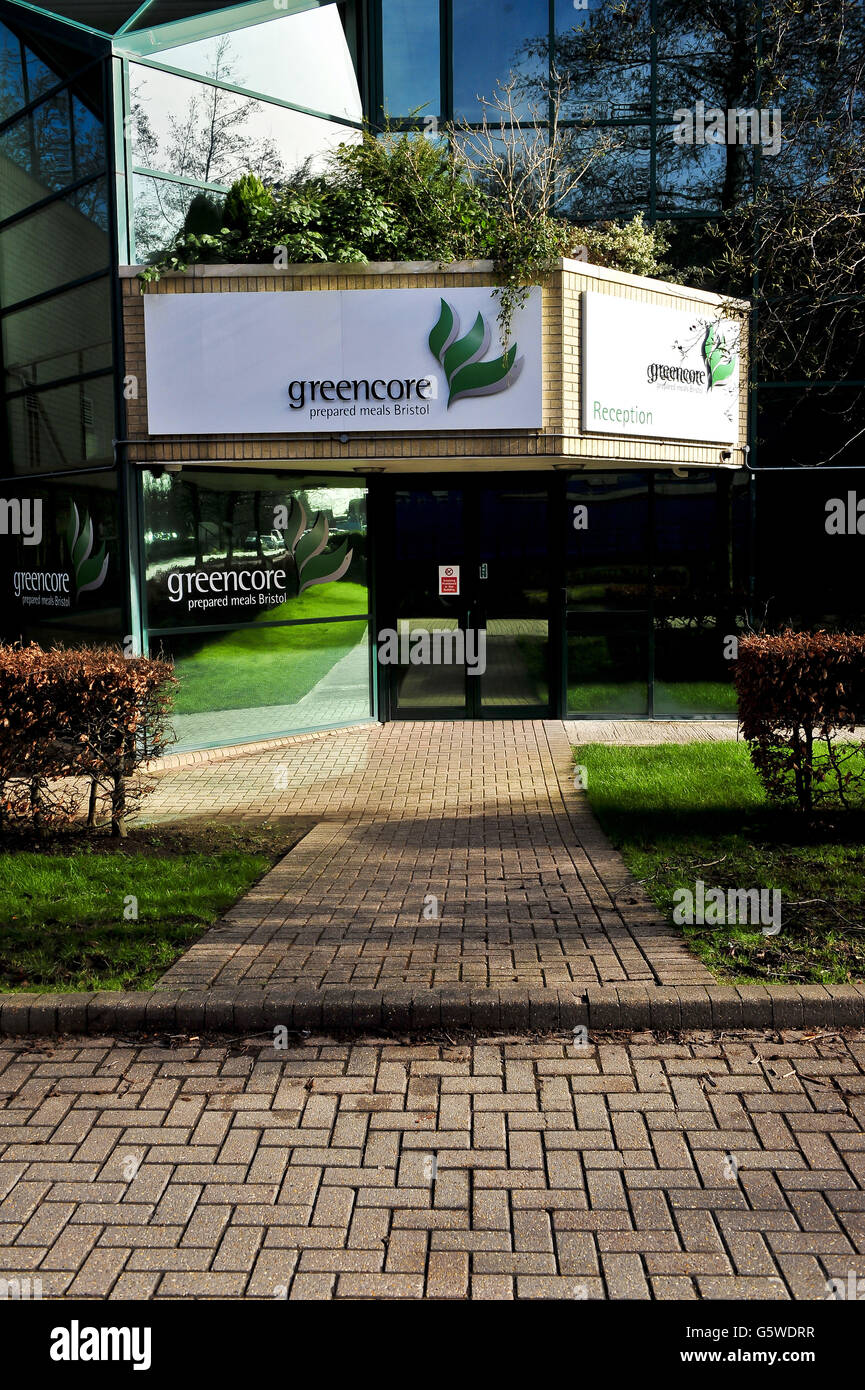 Horse meat found in beef products. A general view of the Greencore ...