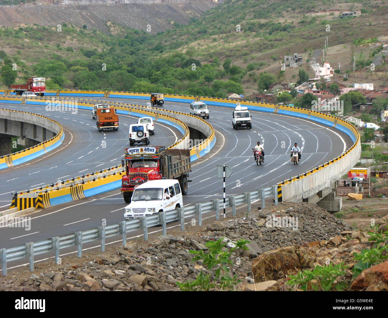 Indian Bridge on an expressway Stock Photo - Alamy
