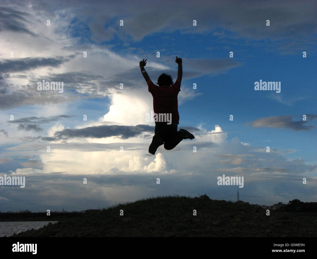 Jumping With joy Stock Photo - Alamy