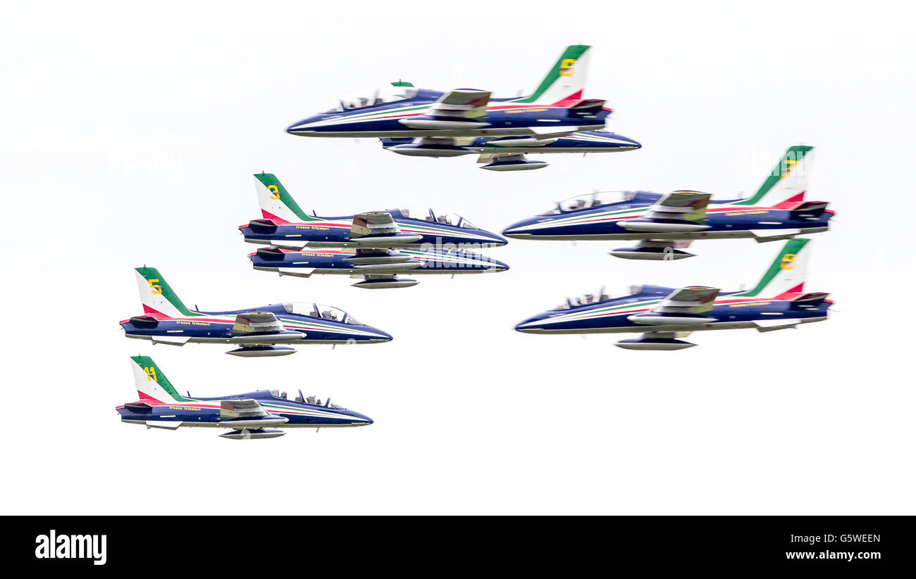 Air show tricolor arrows Cut Out Stock Images & Pictures - Alamy