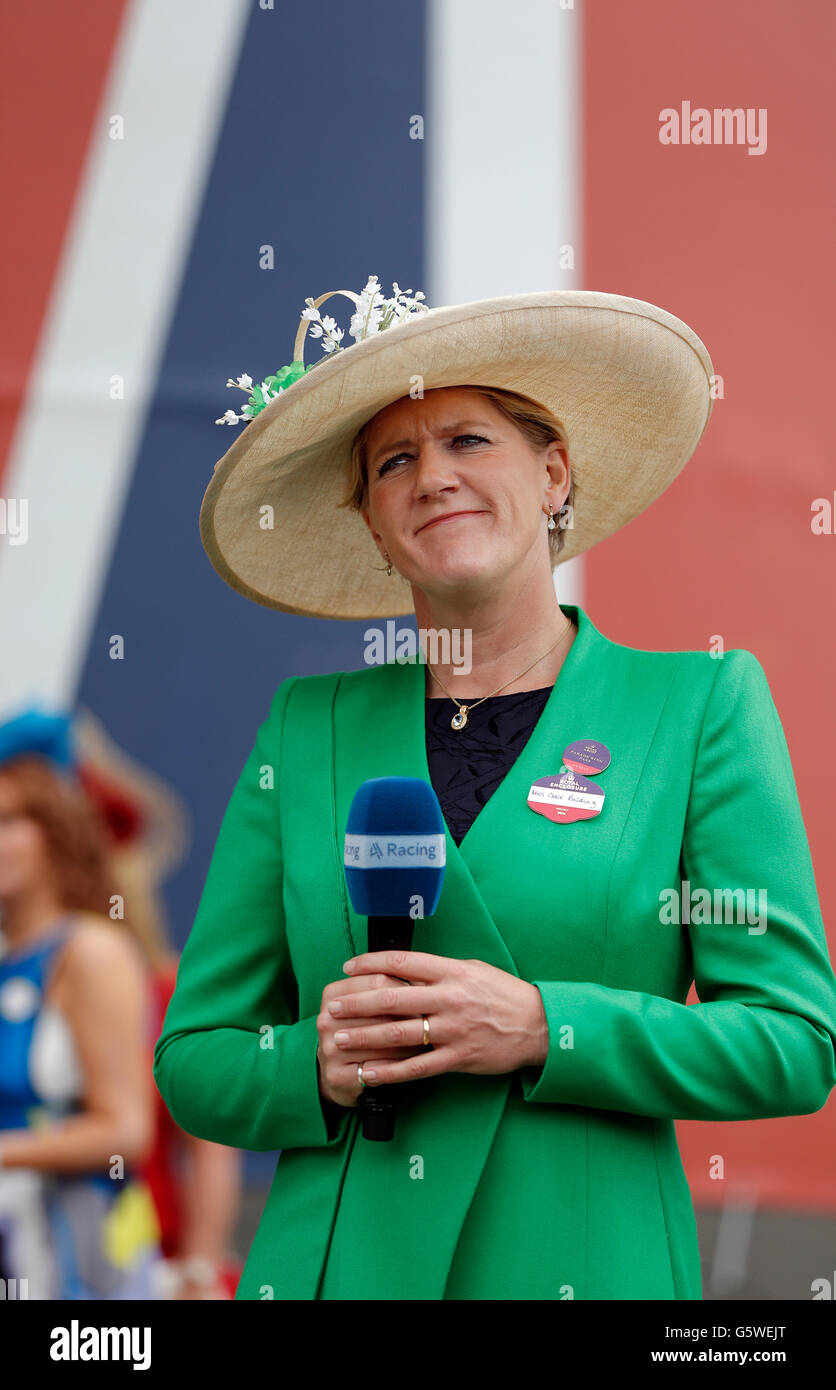 Broadcaster Clare Balding, television presenter and horse racing pundit ...