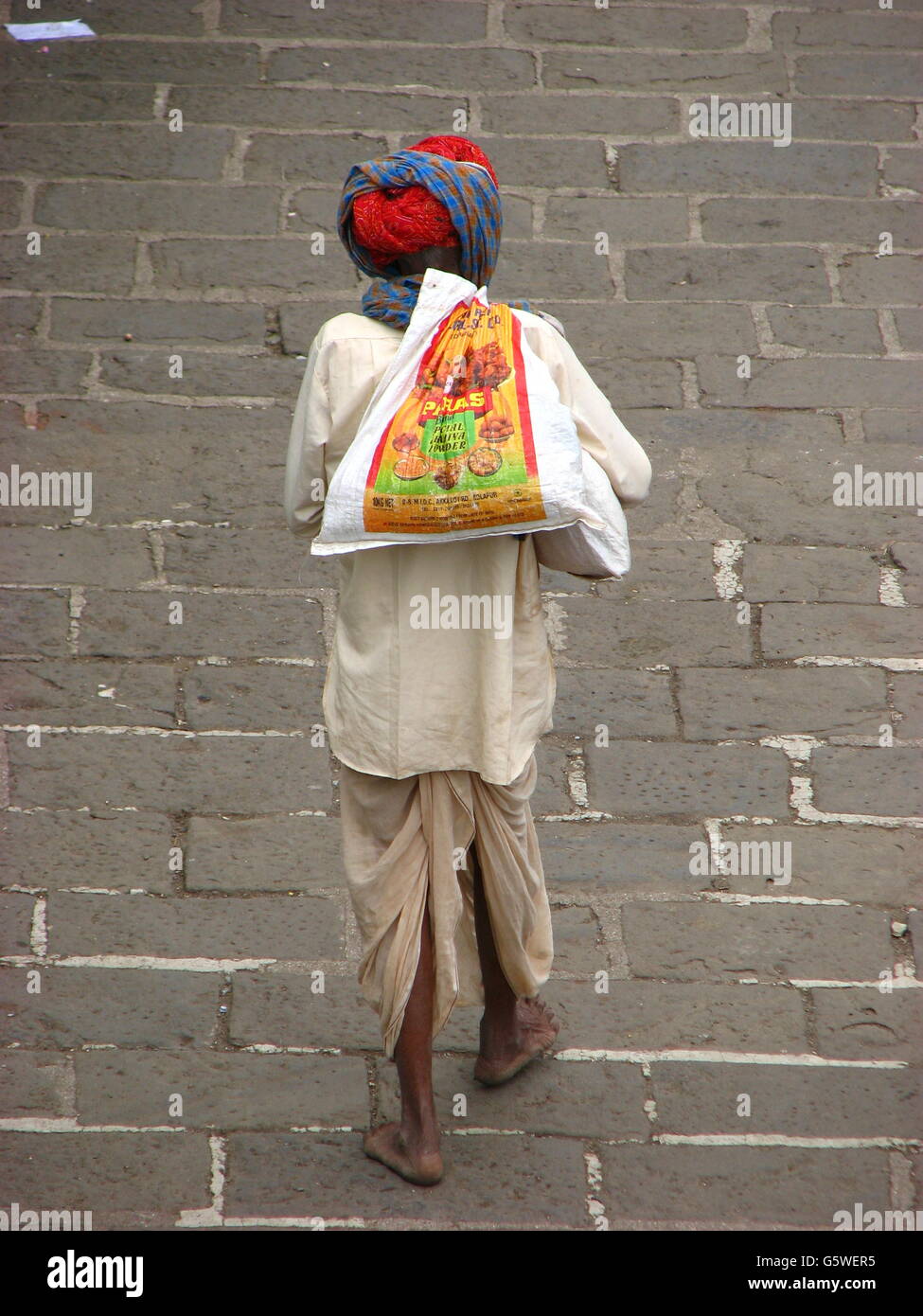 Pilgrim on fort steps Stock Photo - Alamy