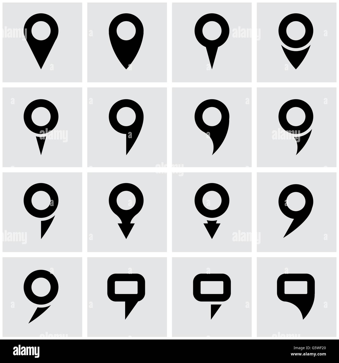 Map point vector Stock Vector Images - Alamy