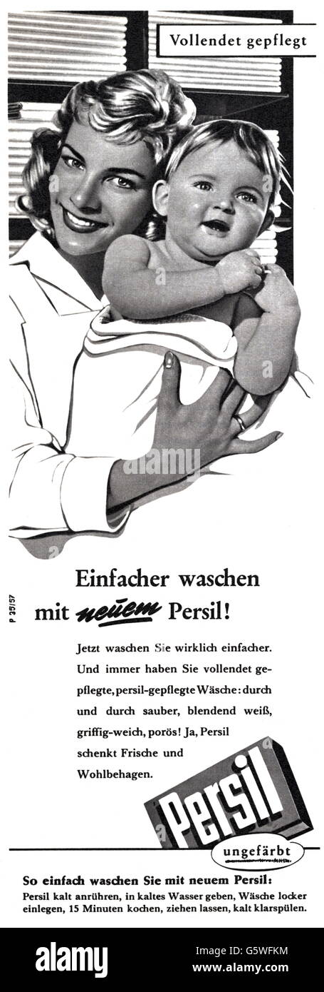 Persil advertisement 1960s hi-res stock photography and images - Alamy