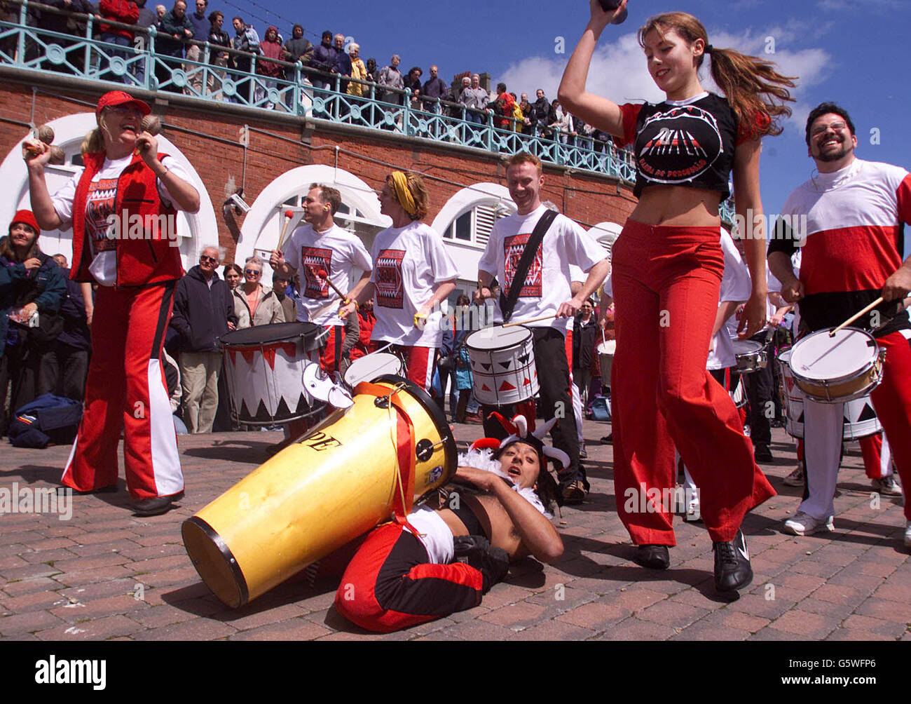 The Batala samba band from Salvador Bahia, Brazil, wow the Brighton ...