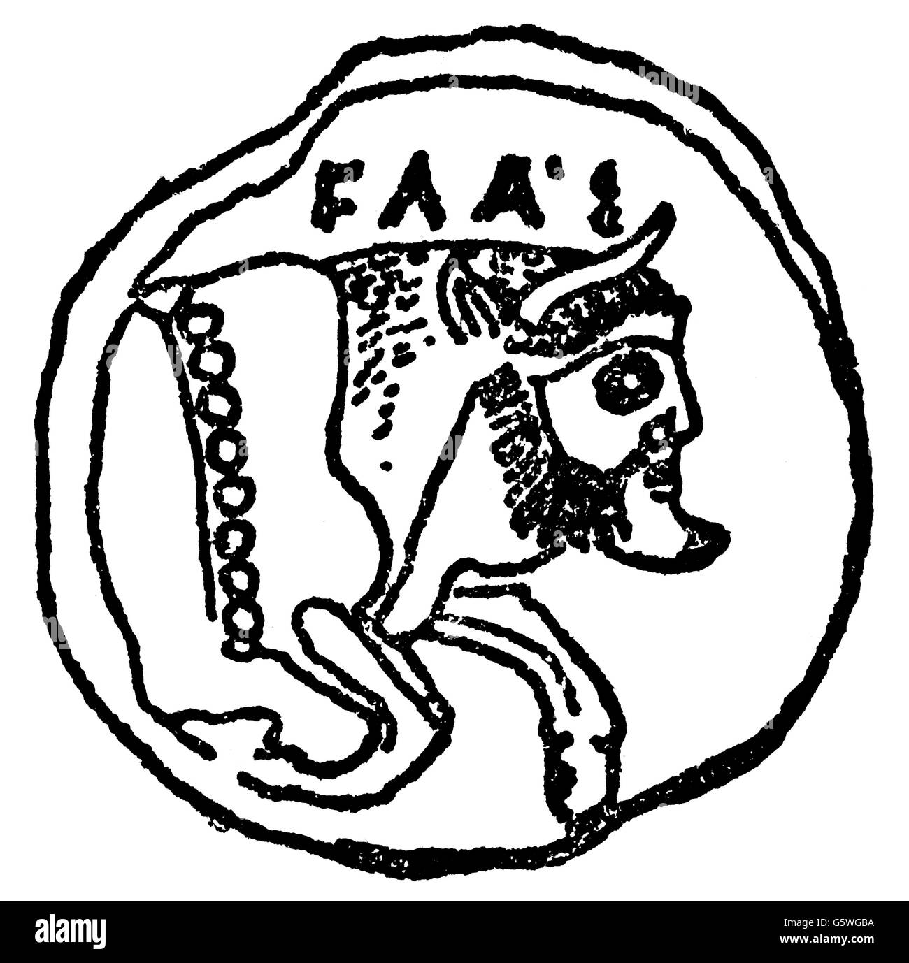 Ancient greek portrait Cut Out Stock Images & Pictures - Alamy