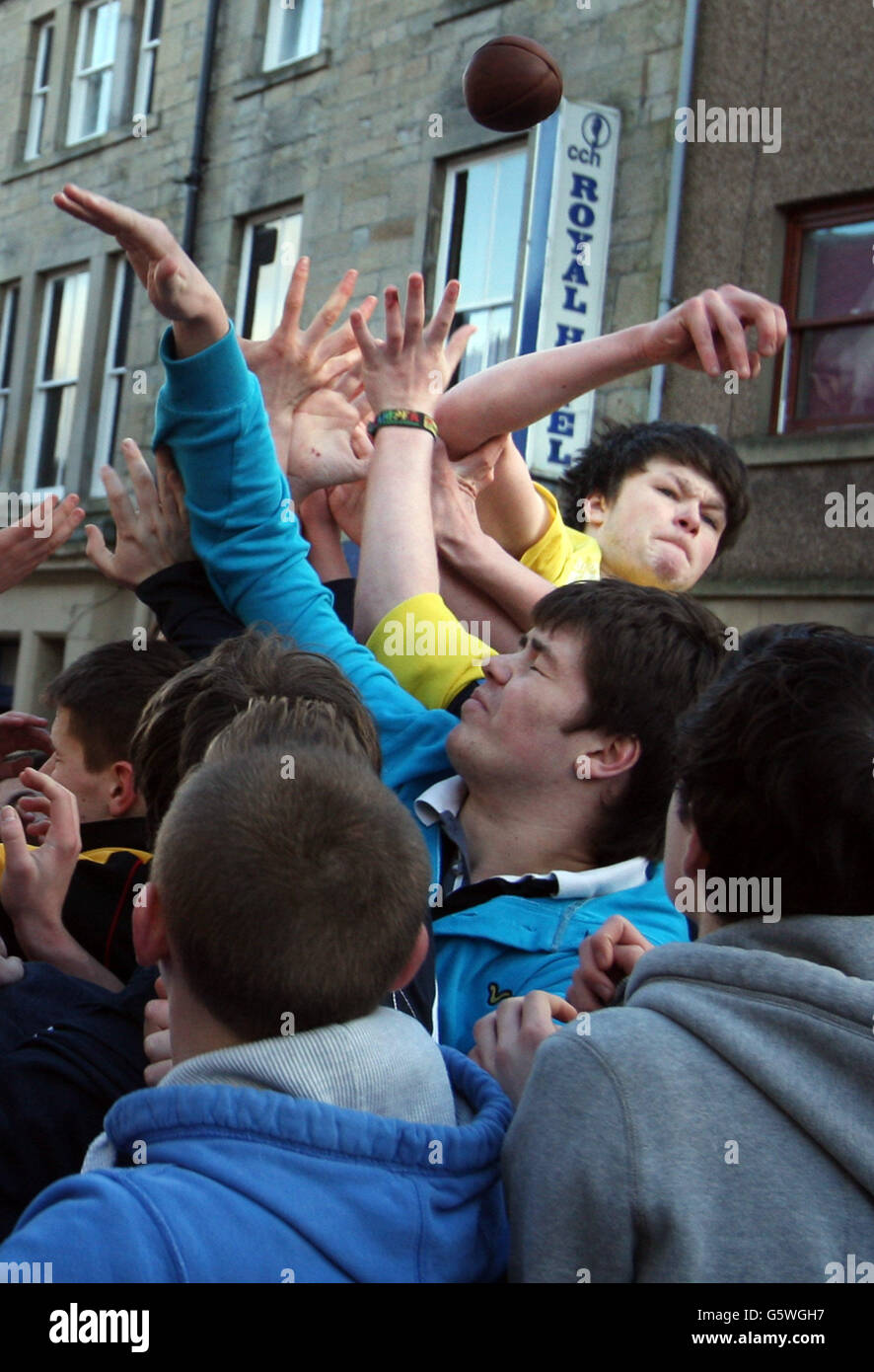 Jedburgh Hand Ba game Stock Photo - Alamy