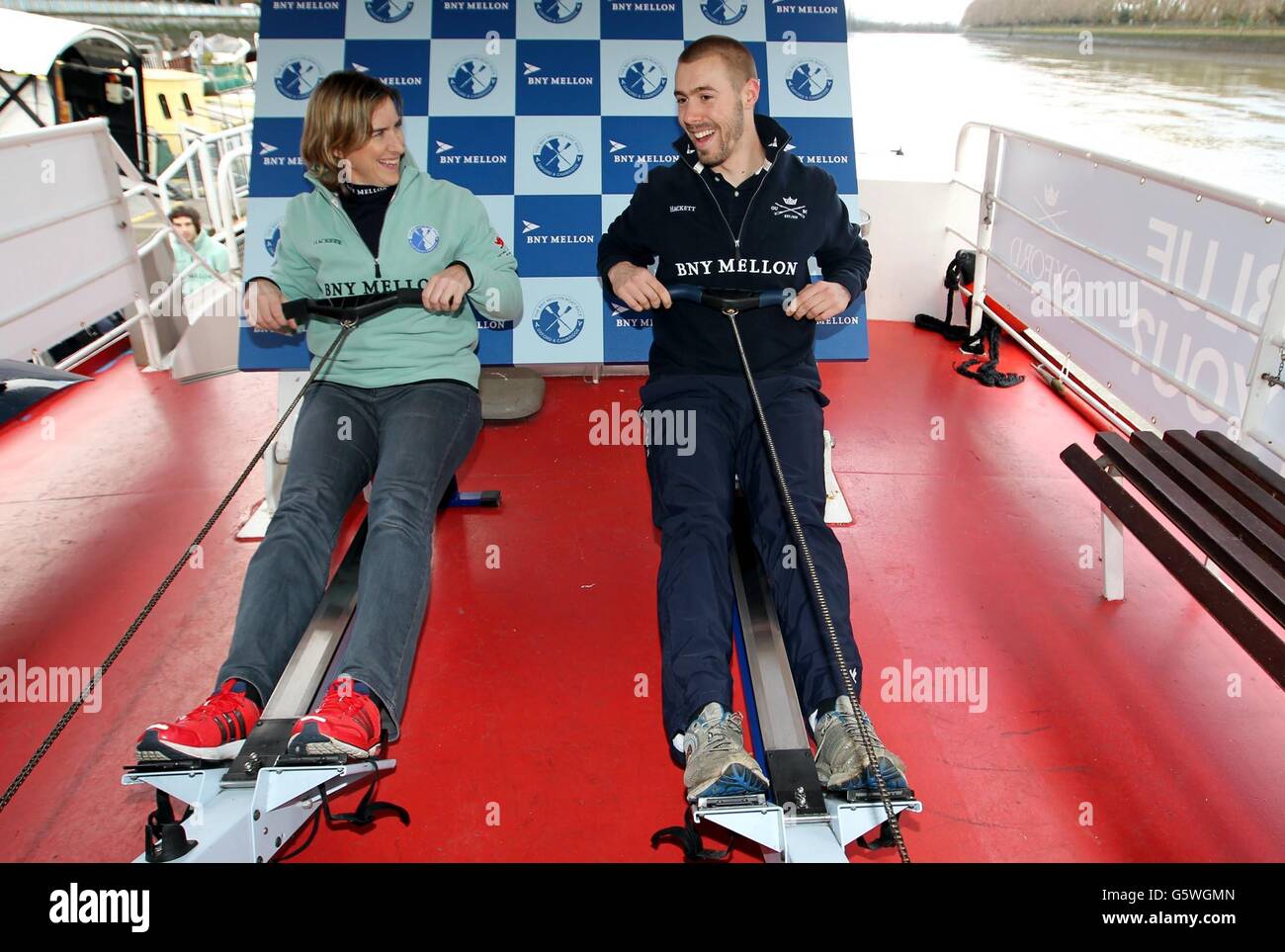 Olympic Gold medalist Katherine Grainger(left) with Oxford boat ...