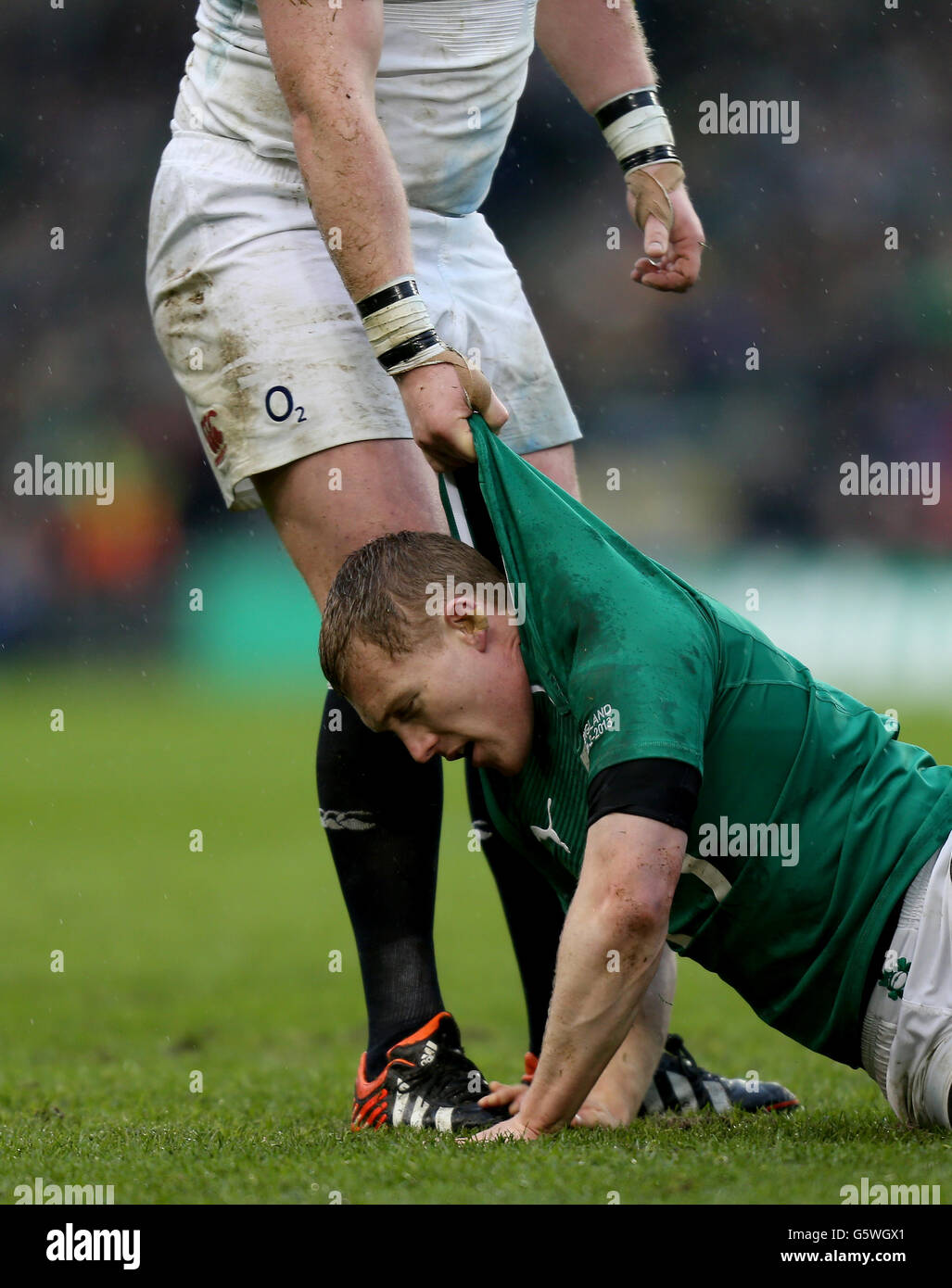 Keith Earls of Ireland during the RBS 6 Nations Championship match at ...