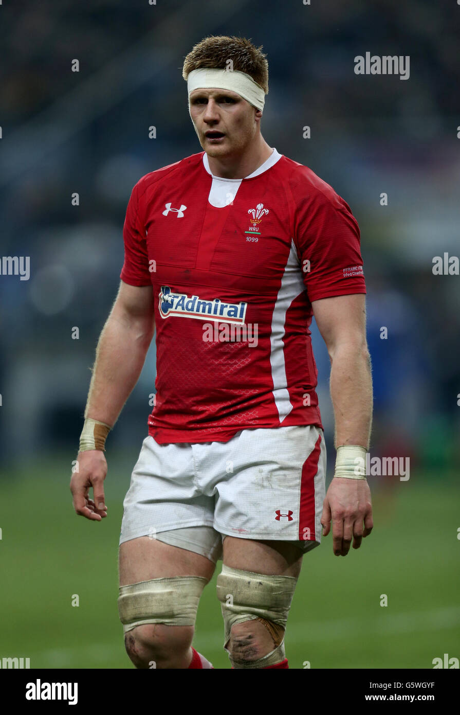 Andrew Coombs of Wales during the RBS 6 Nations Championship match at ...