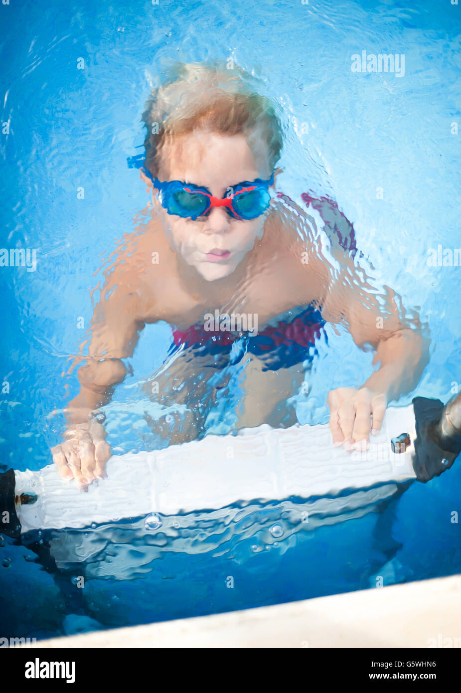 Boy childhood goggles hi-res stock photography and images - Alamy