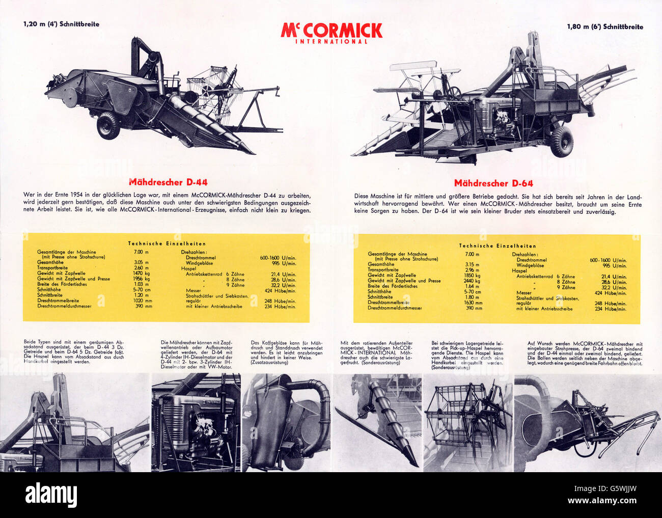 advertising, machines / metals / engines, promotional leaflet for ...