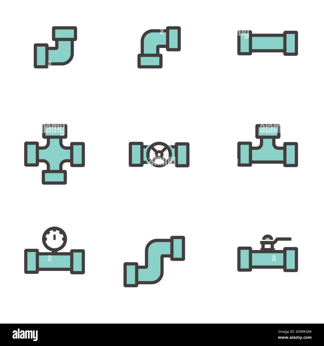 Construction fittings Stock Vector Images - Alamy