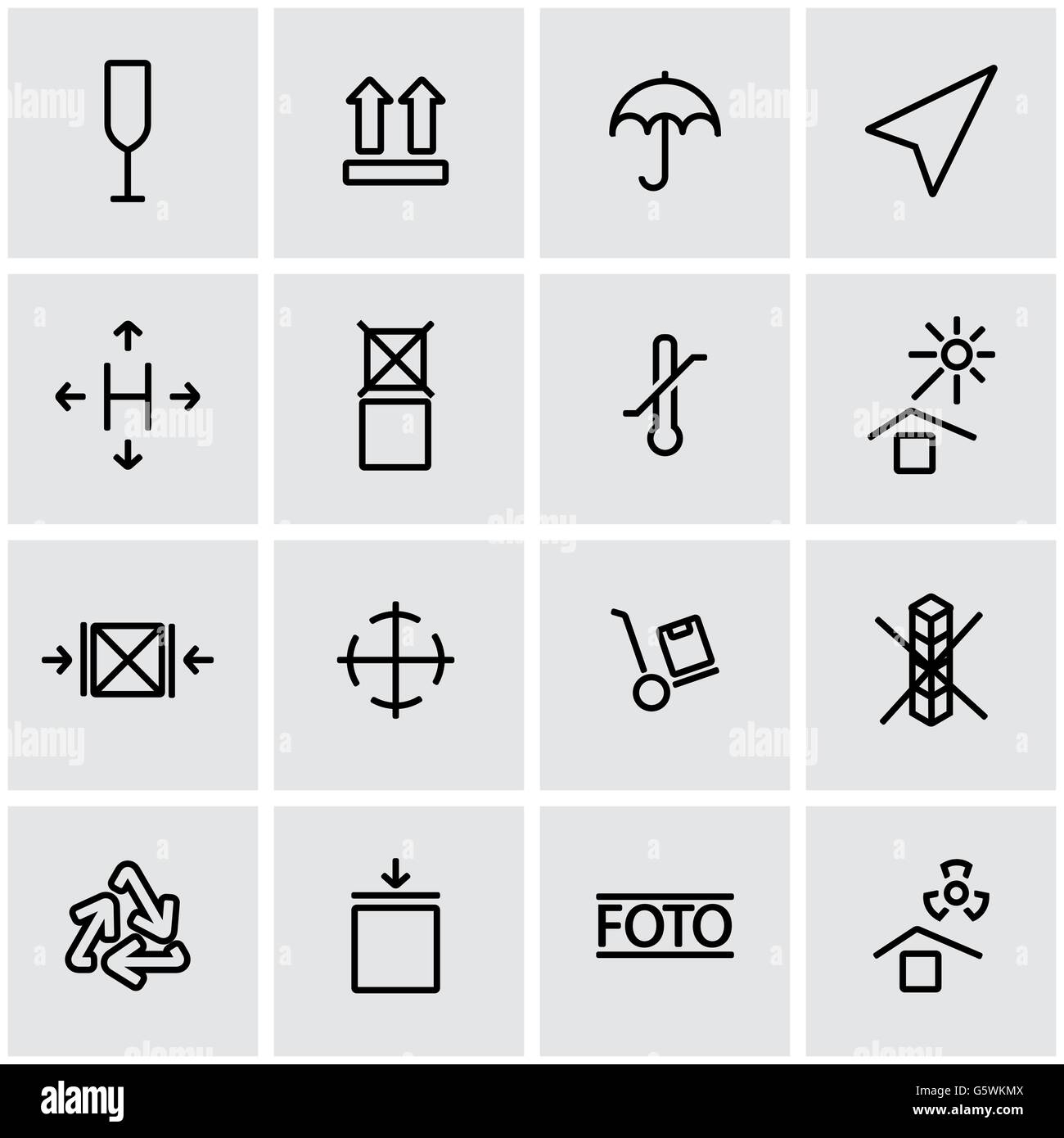 Shipping marking Stock Vector Images - Alamy