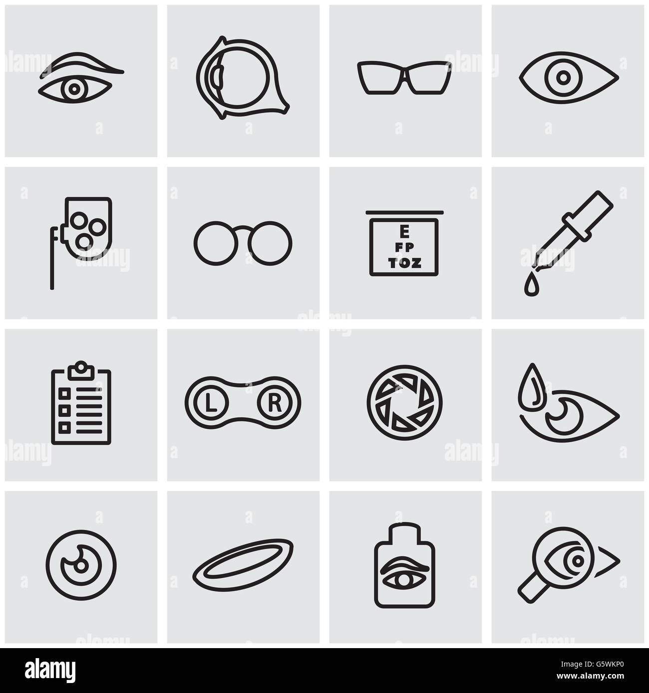 Human eye black liner Stock Vector Images - Alamy