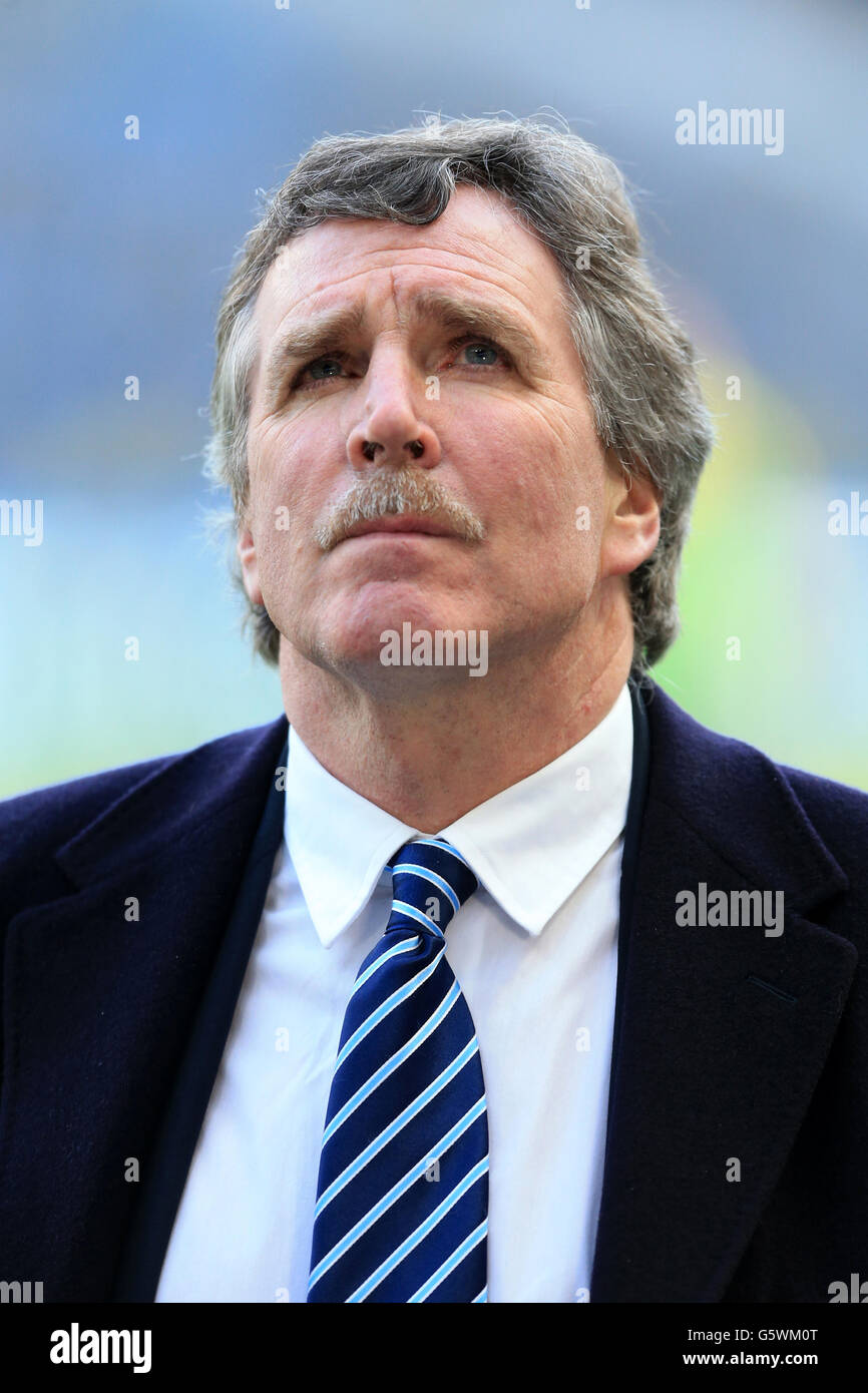 Former Manchester City player Paul Power before the game Stock Photo ...