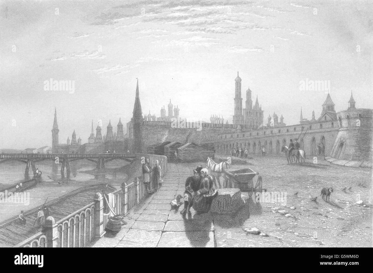 Moscow russia 19th century hi-res stock photography and images - Alamy
