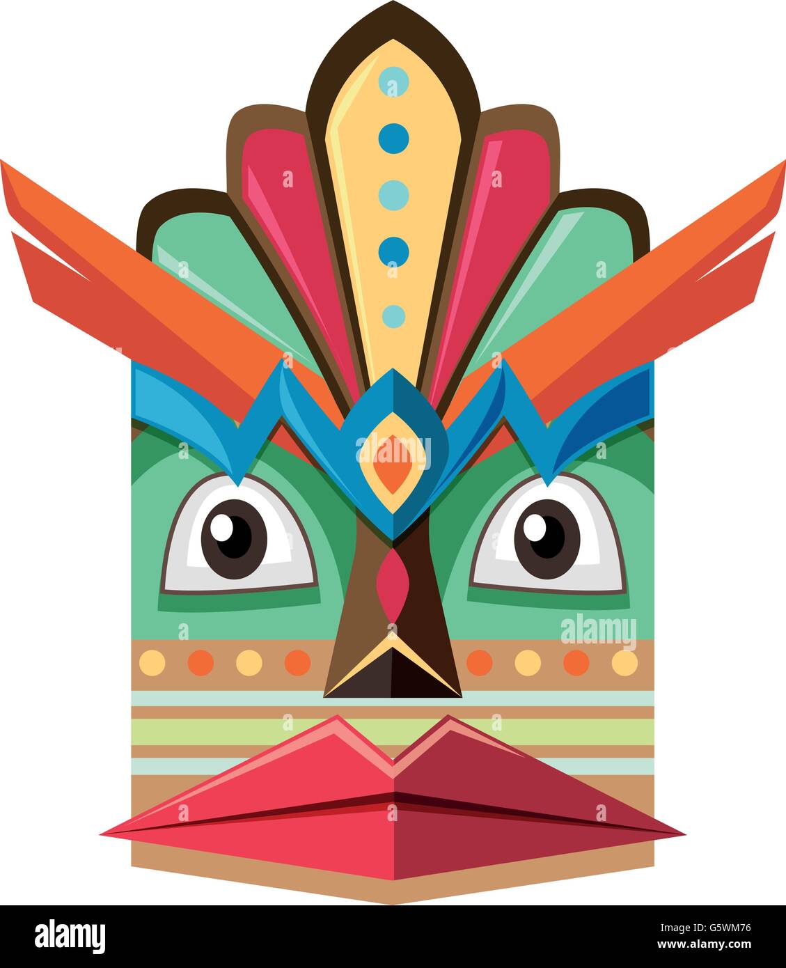 Handicraft design with human face illustration Stock Vector Image & Art ...