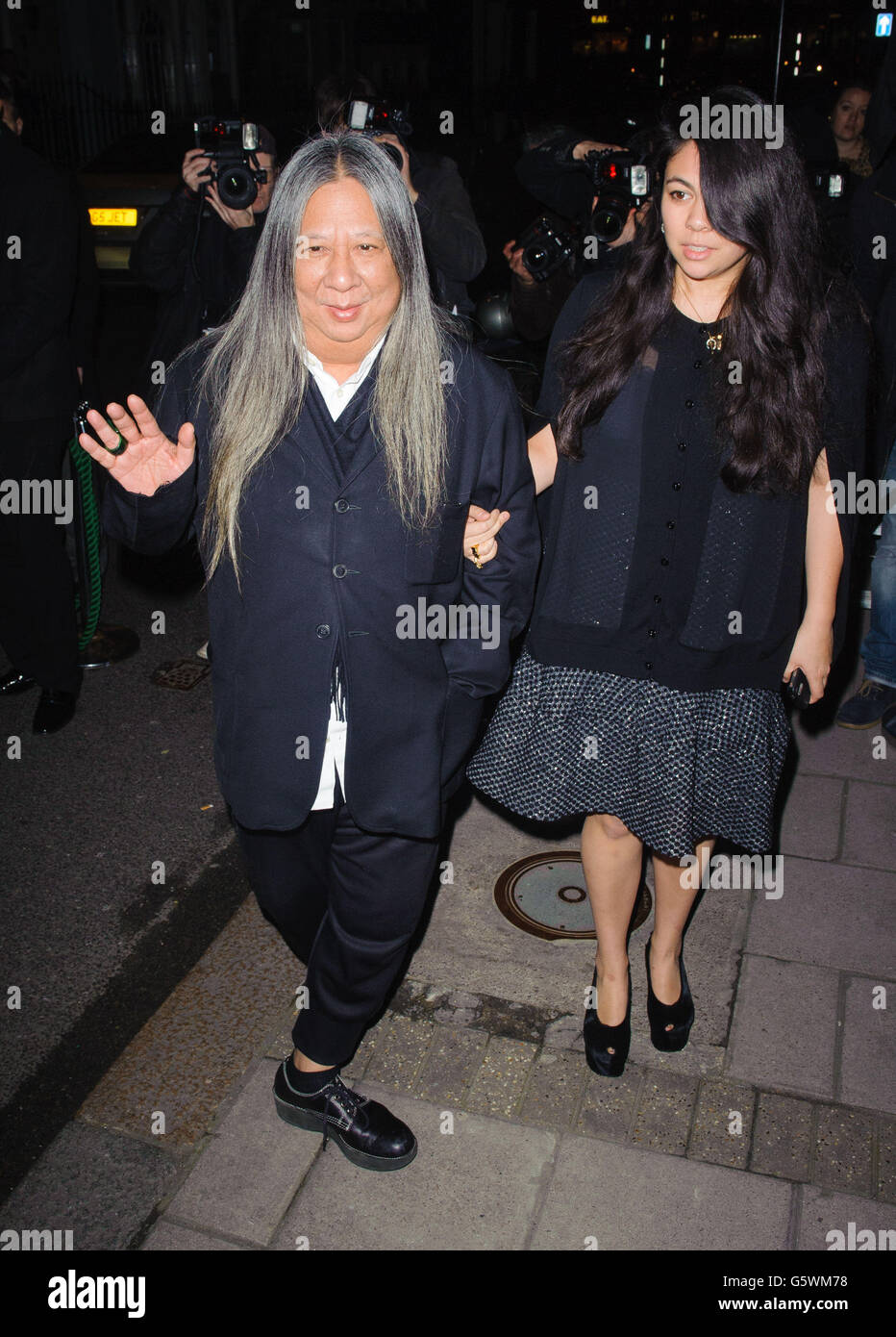 John Rocha and daughter Simone Rocha arrive at the Harper's Bazaar ...