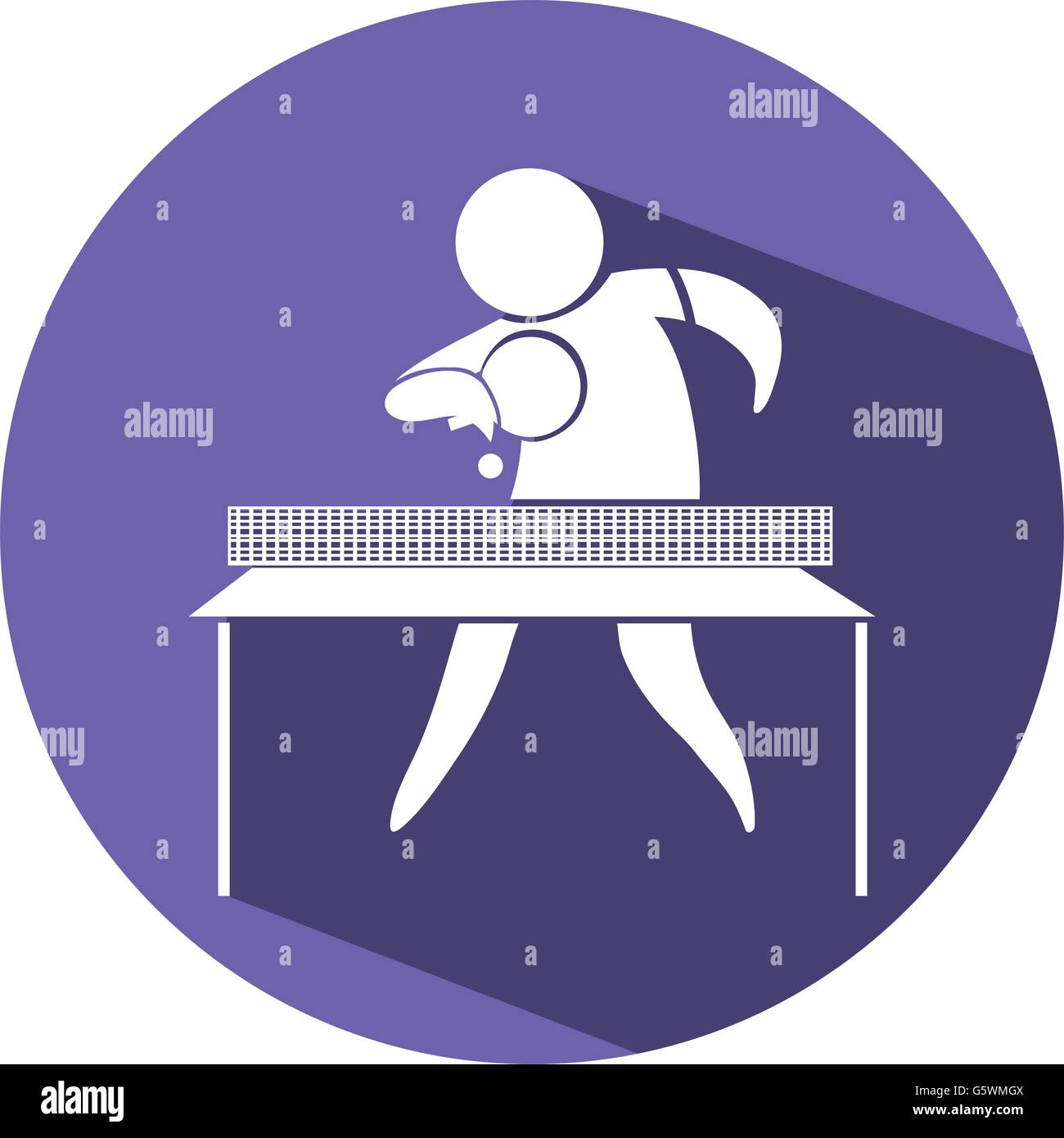 Table tennis sticker Stock Vector Images - Alamy