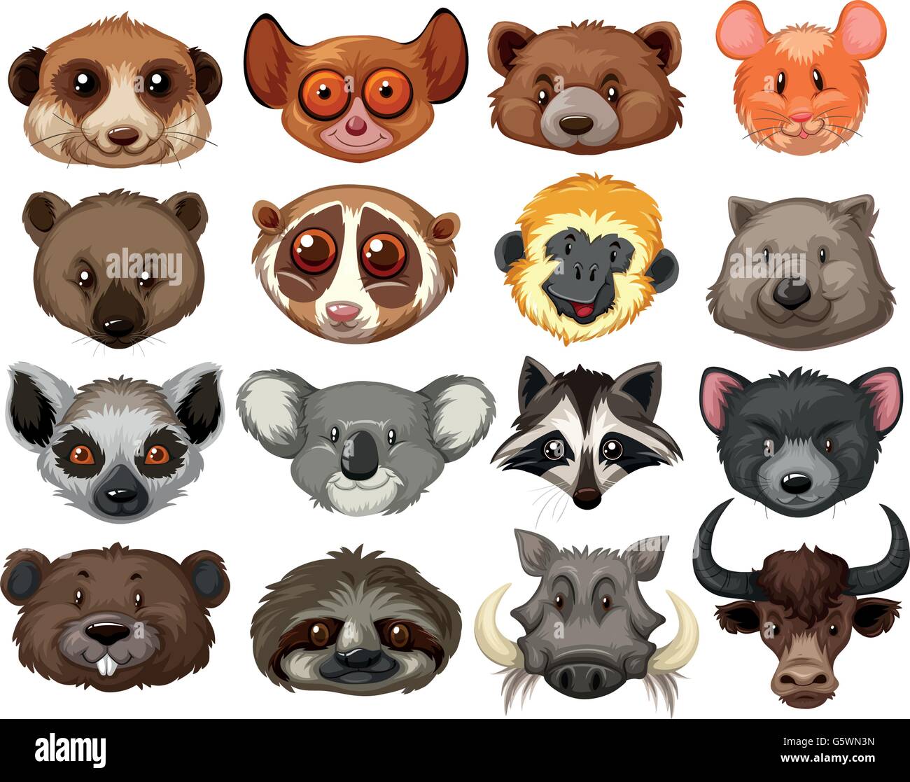 Drawing beaver face animal Stock Vector Images - Alamy