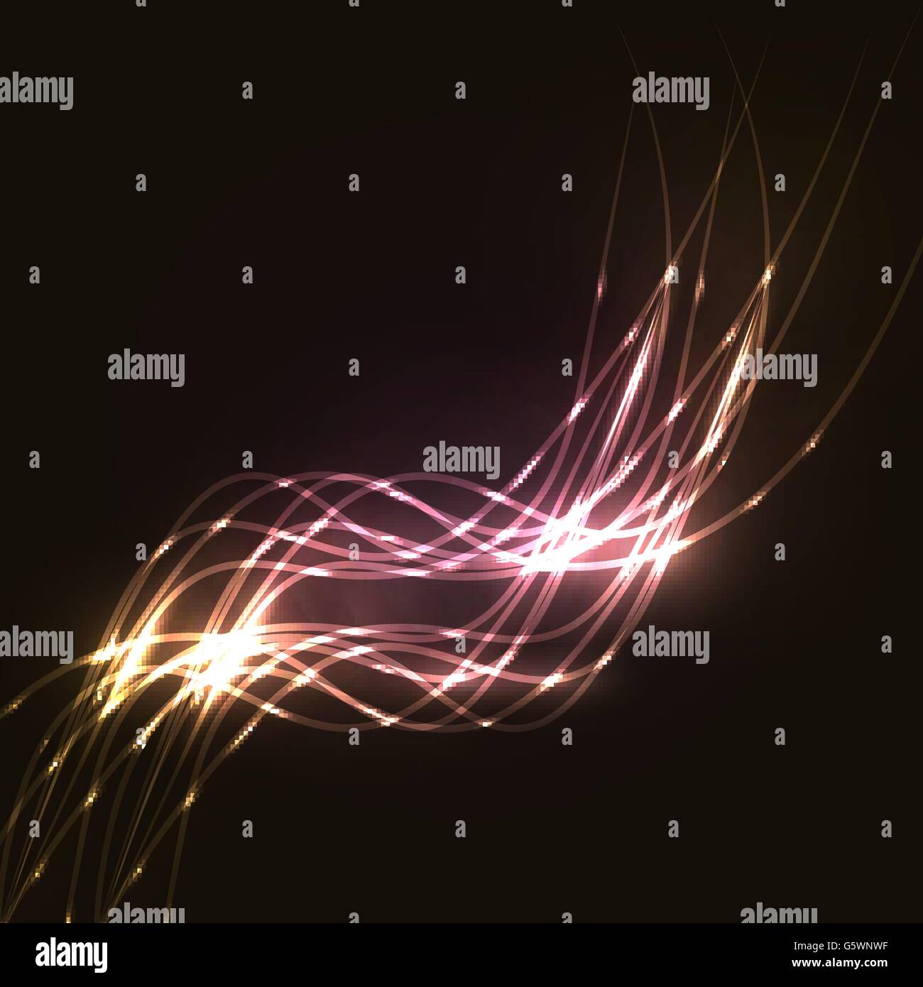 Overlaying wavy lines forming Stock Vector Image & Art - Alamy
