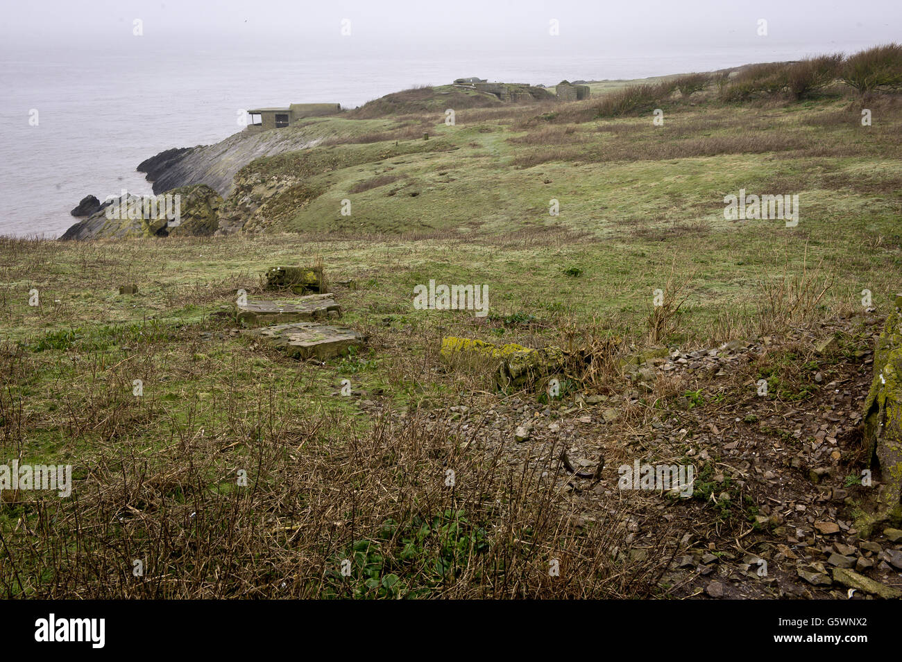 Flat Holm Island - Bristol Channel Stock Photo - Alamy