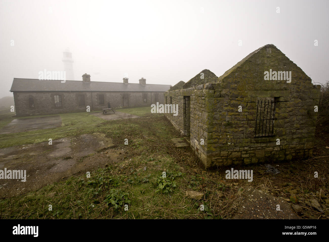 A general view of Victorian, stone barracks built in 1869 to sleep up ...