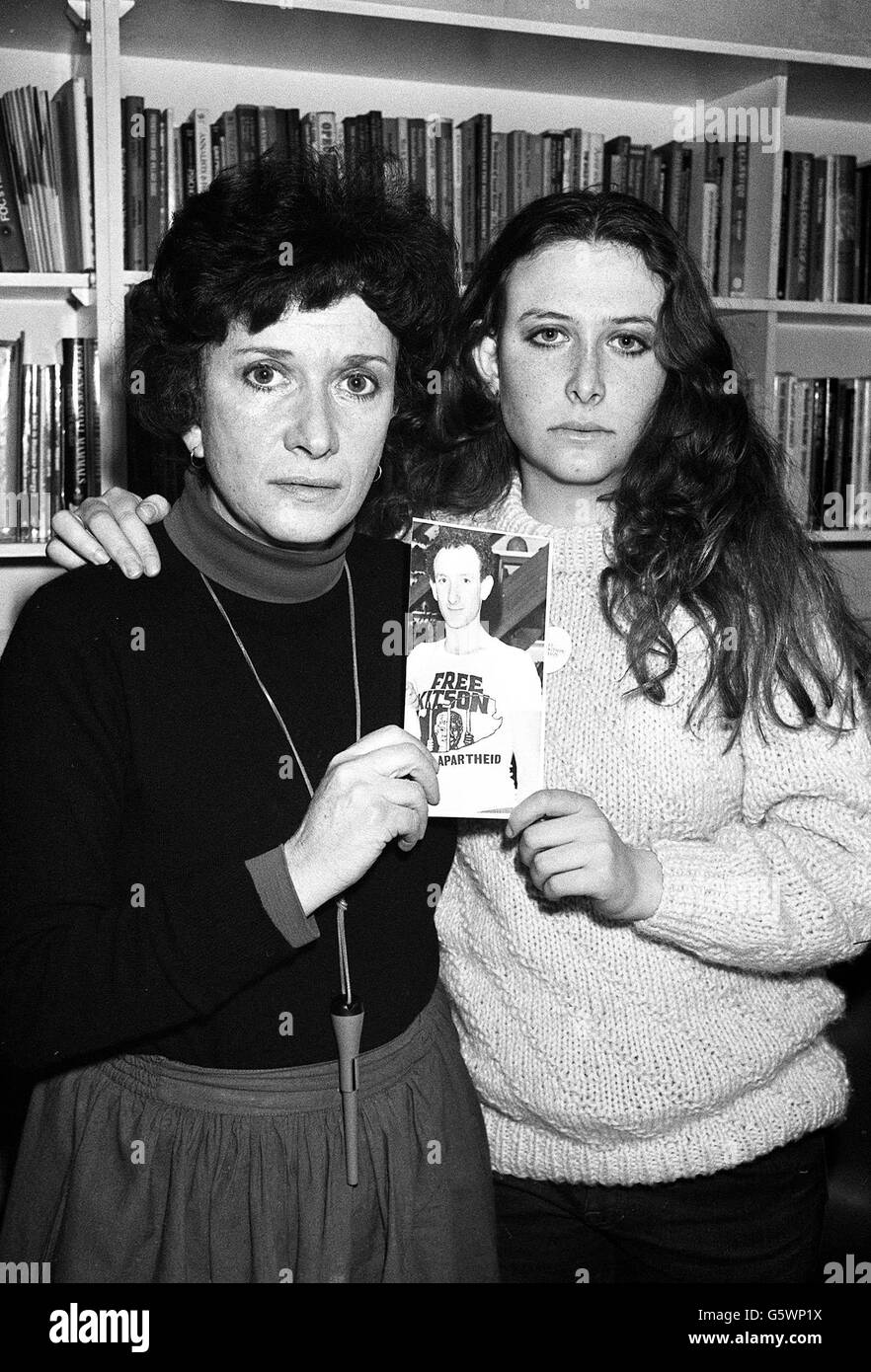 Her daughter amanda with picture of mrs kitsons son steven hi-res stock ...