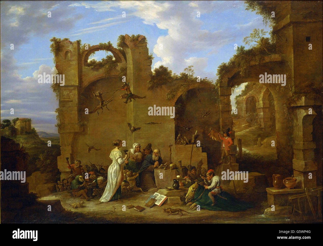 David Teniers, the Younger - The Temptation of St. Anthony Stock Photo - Alamy