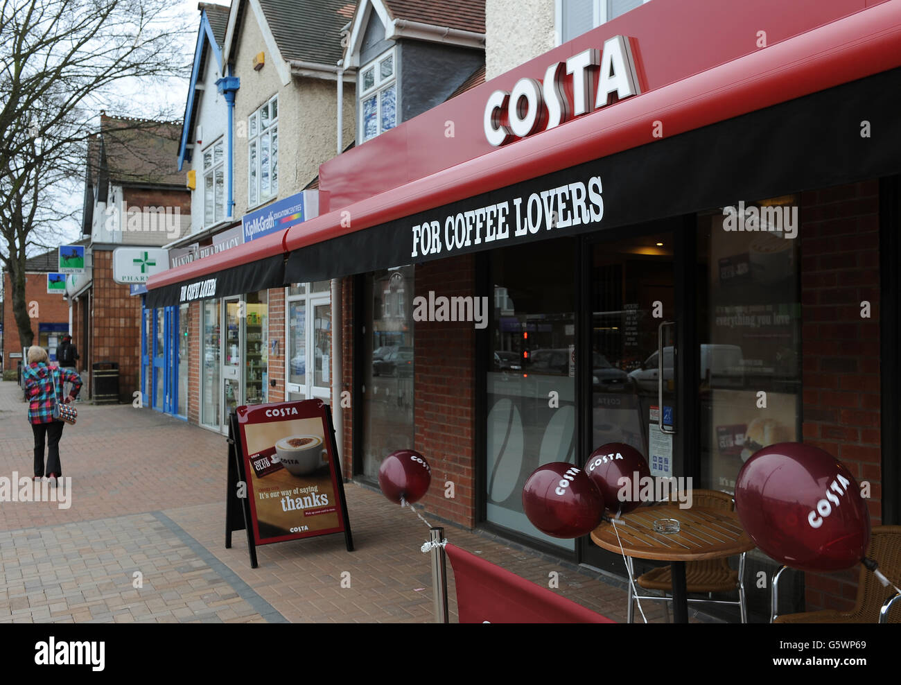 General view of the new Costa coffee shop in Mapperley, Nottingham ...