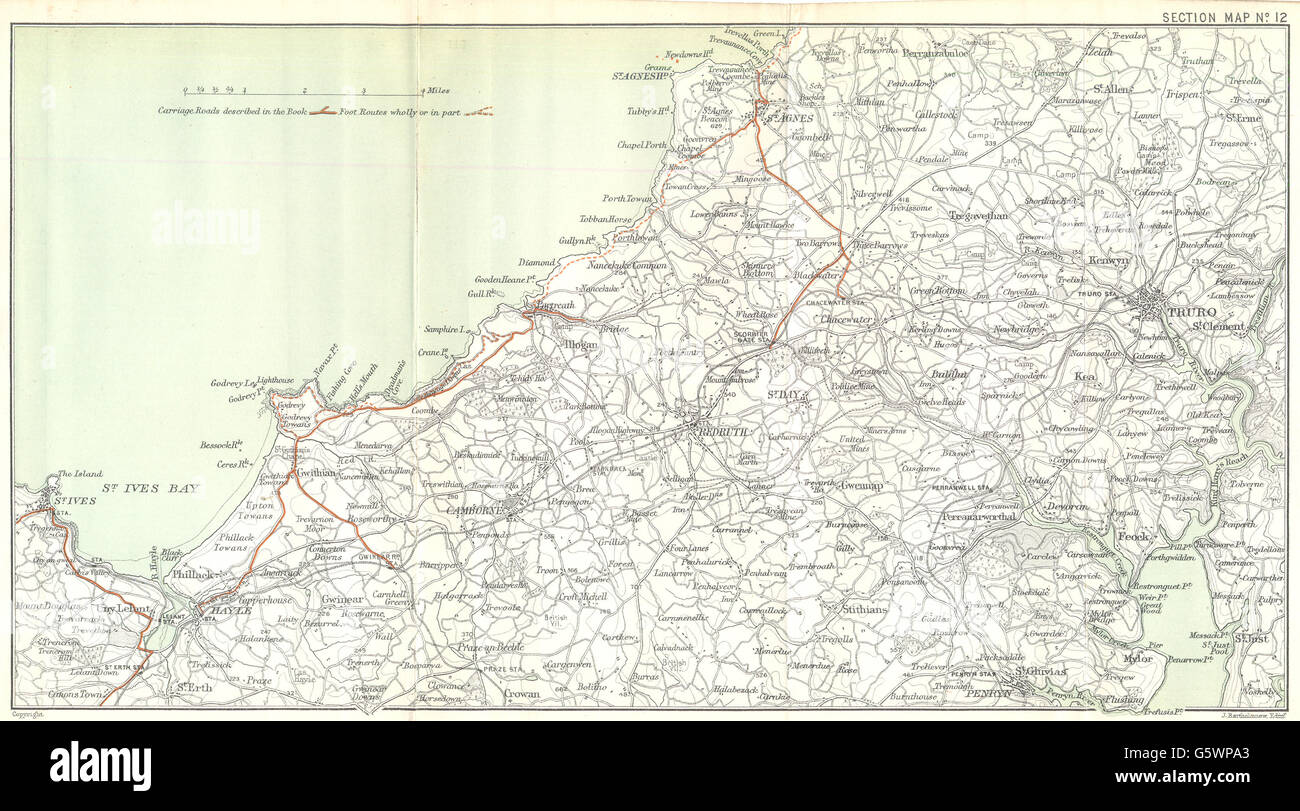 Map of truro hi-res stock photography and images - Alamy