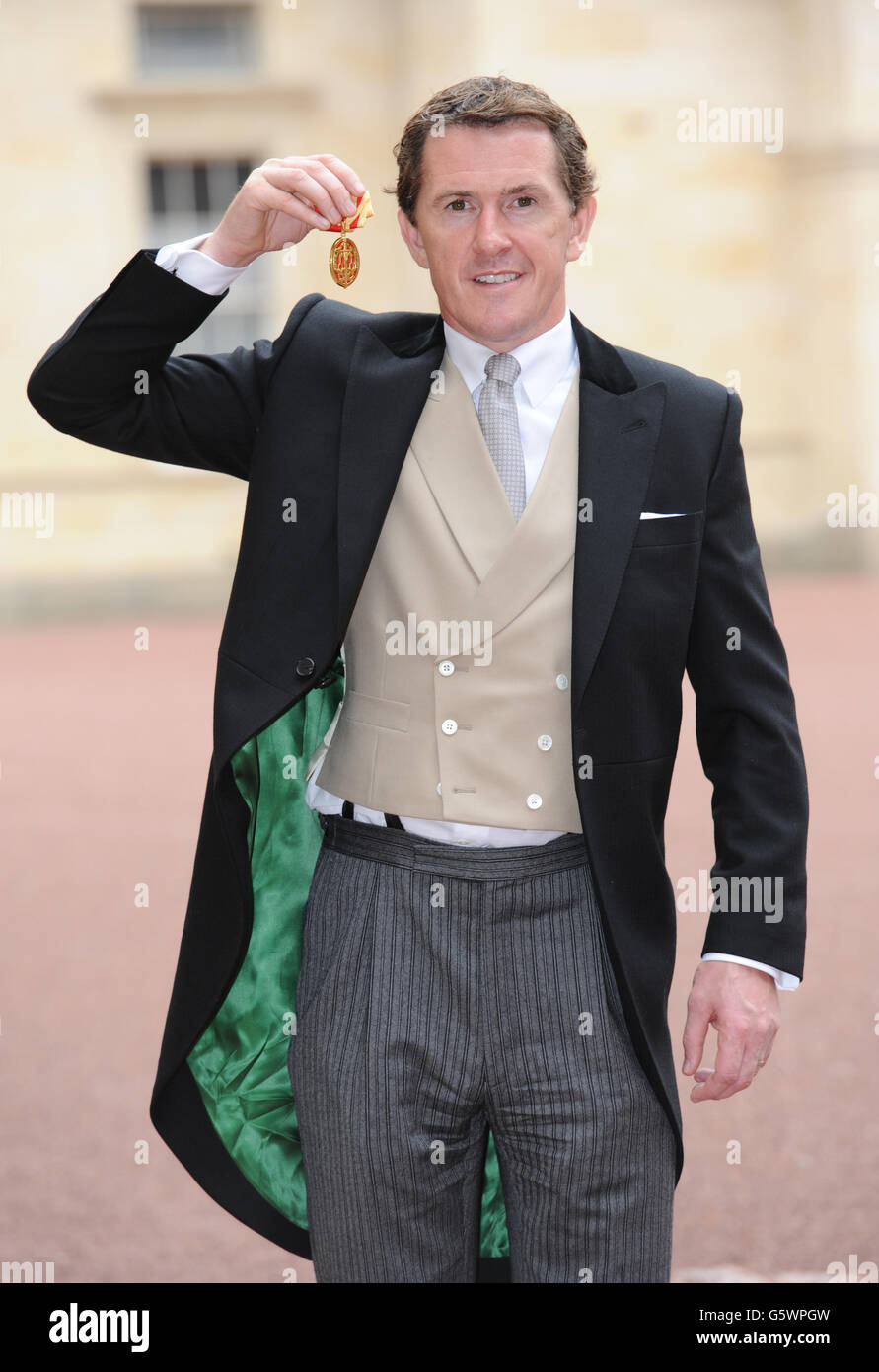 Former champion jockey Sir Anthony McCoy after he was made a Knight ...