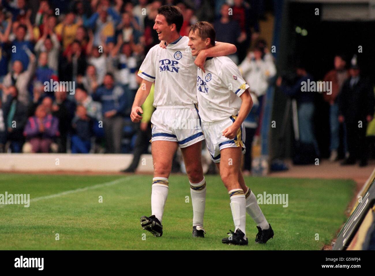 LEEDS LEE CHAPMAN AND JOHN PEARSON CELEBRATE THE FIRST GOAL. LEEDS ...