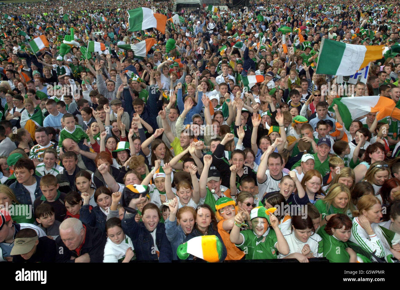 World Cup team return Stock Photo - Alamy